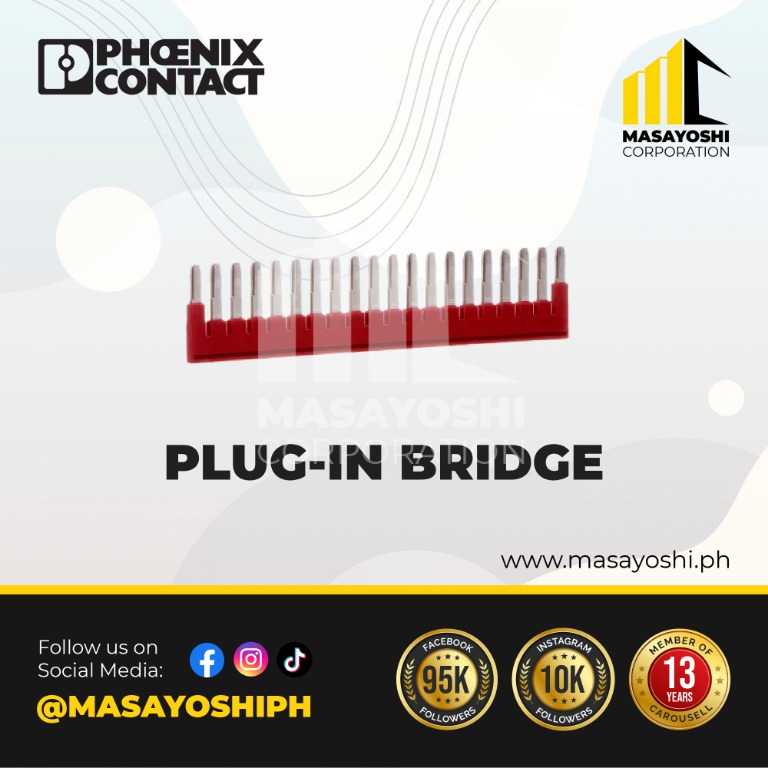 Phoenix Contact FBS 20-5 Plug-in bridge | Model# 3030226 | Terminal ...