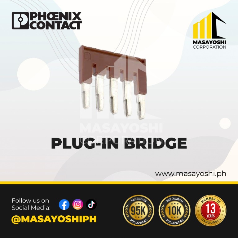 Phoenix Contact FBS 5-6 Plug-in bridge | Model# 3030349 | Terminal ...