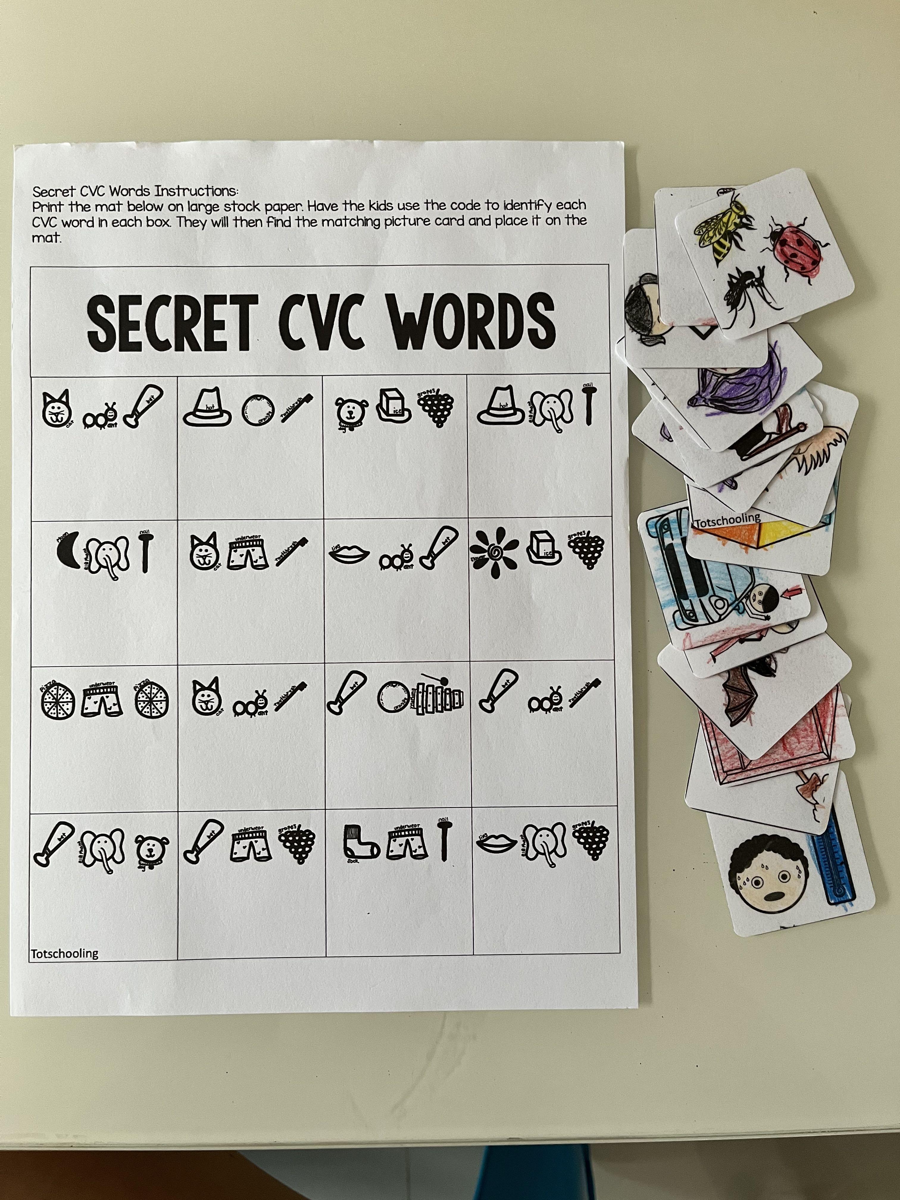 Phonics - secret cvc words, Hobbies & Toys, Toys & Games on Carousell