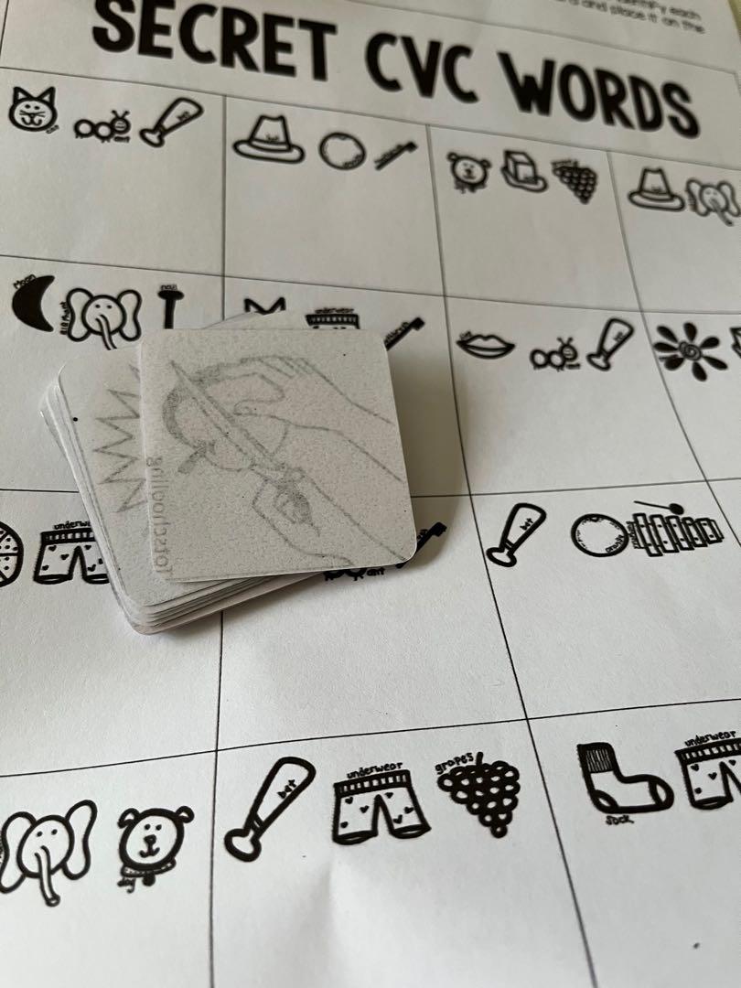 Phonics - secret cvc words, Hobbies & Toys, Toys & Games on Carousell