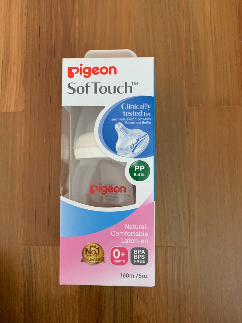 Pigeon wide neck bottle 160ml, Babies & Kids, Nursing & Feeding, Breastfeeding & Bottle Feeding ...