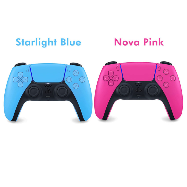 PS5 Starlight Blue & Nova Pink Dualsense Controllers, Video Gaming ...