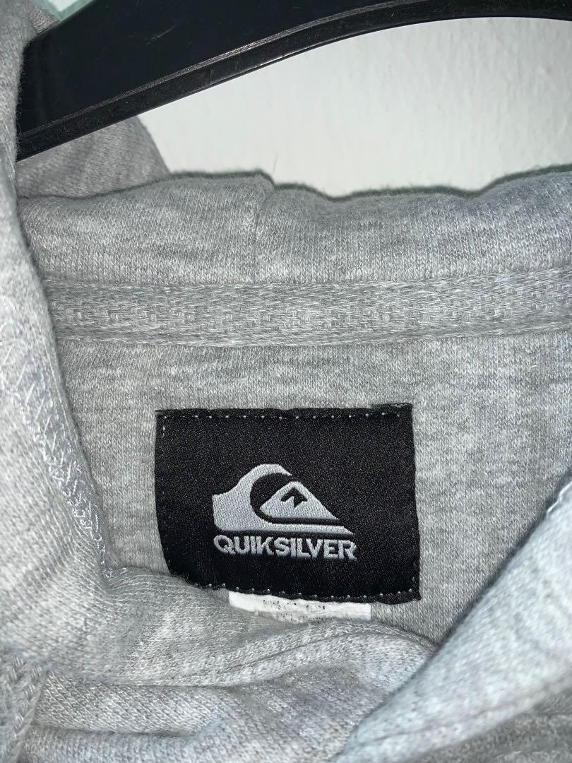 Quicksilver Grey Hoodie, Men's Fashion, Coats, Jackets and Outerwear on ...