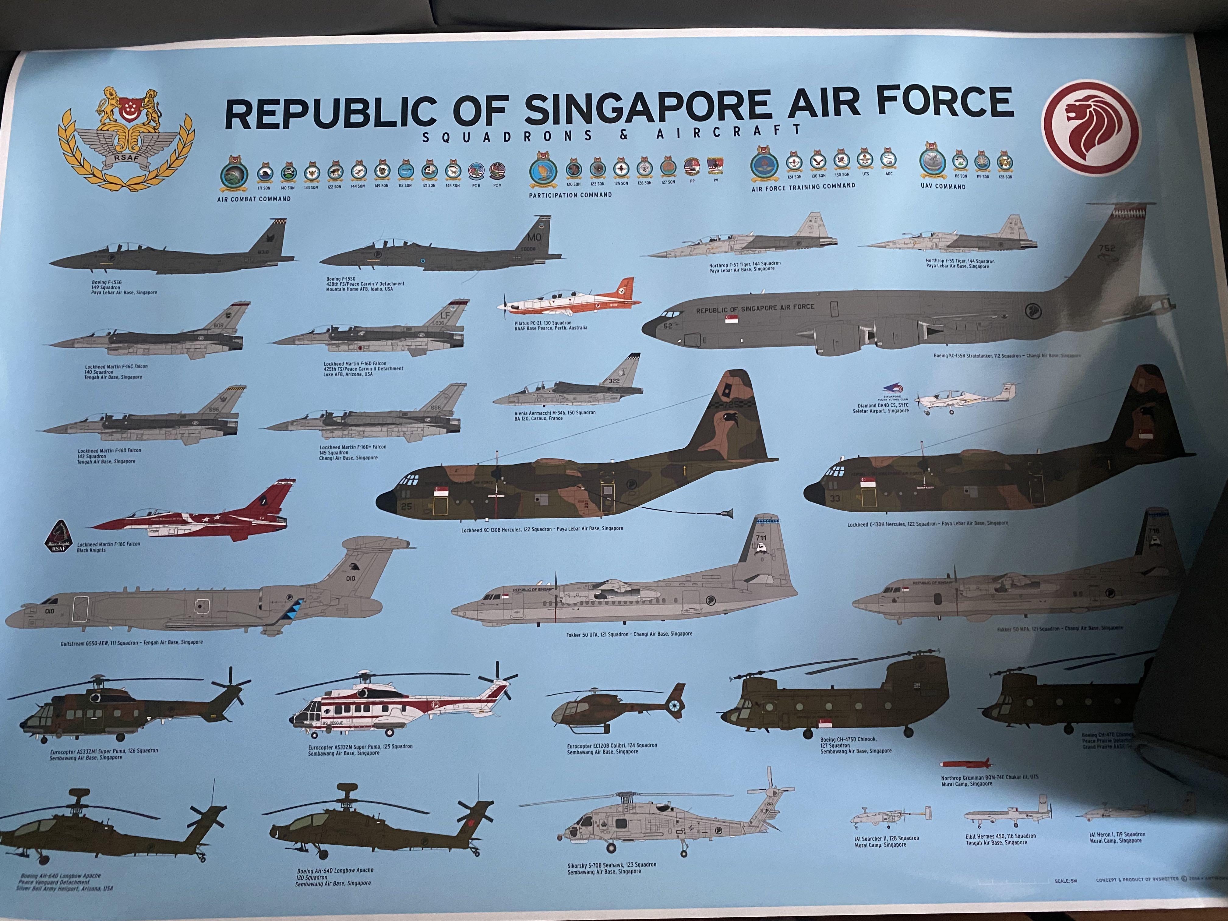 RSAF Fleet Poster, Hobbies & Toys, Stationery & Craft, Art & Prints on ...