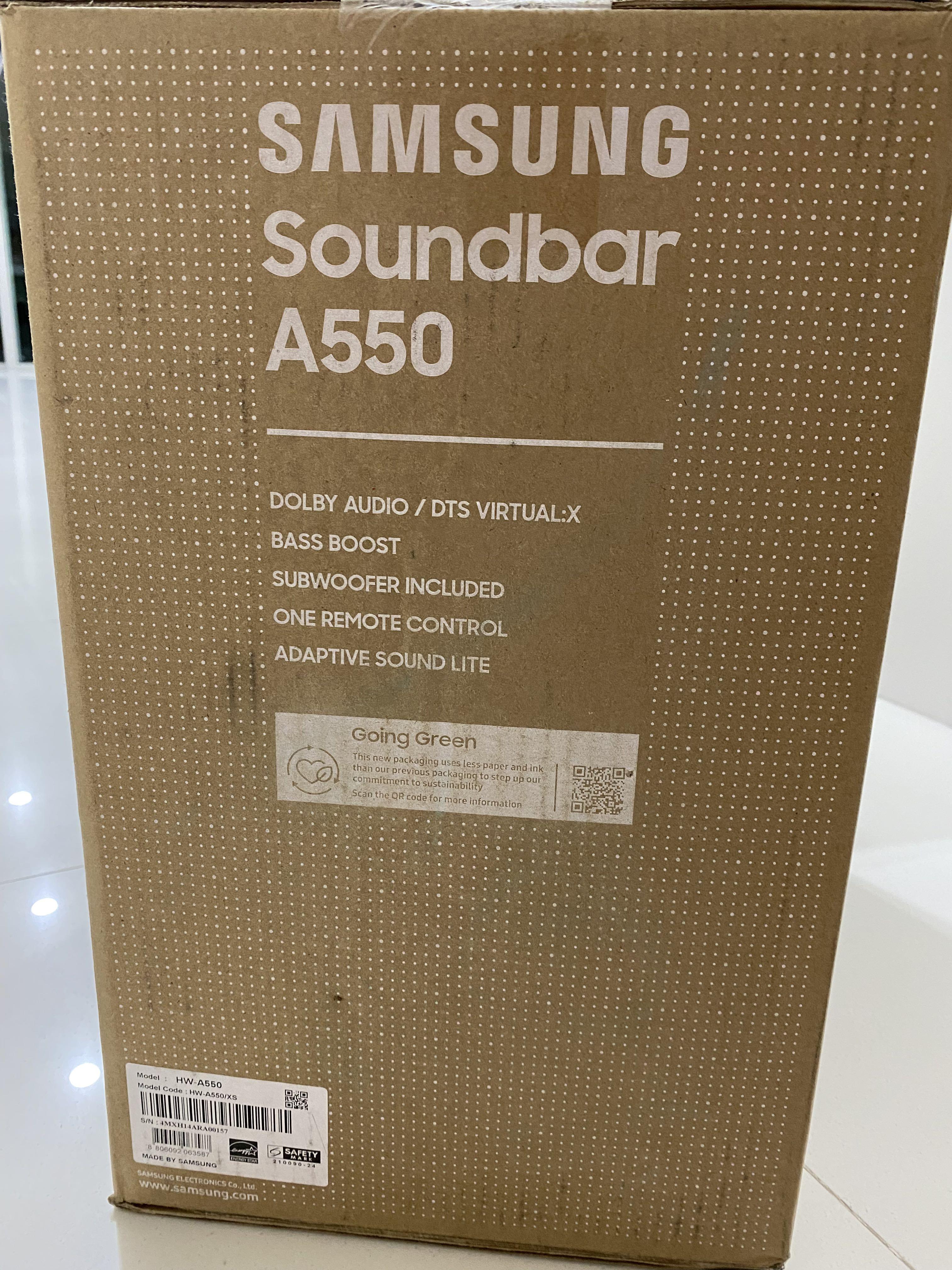 Samsung Soundbar HW-A550, TV & Home Appliances, TV & Entertainment, TV ...