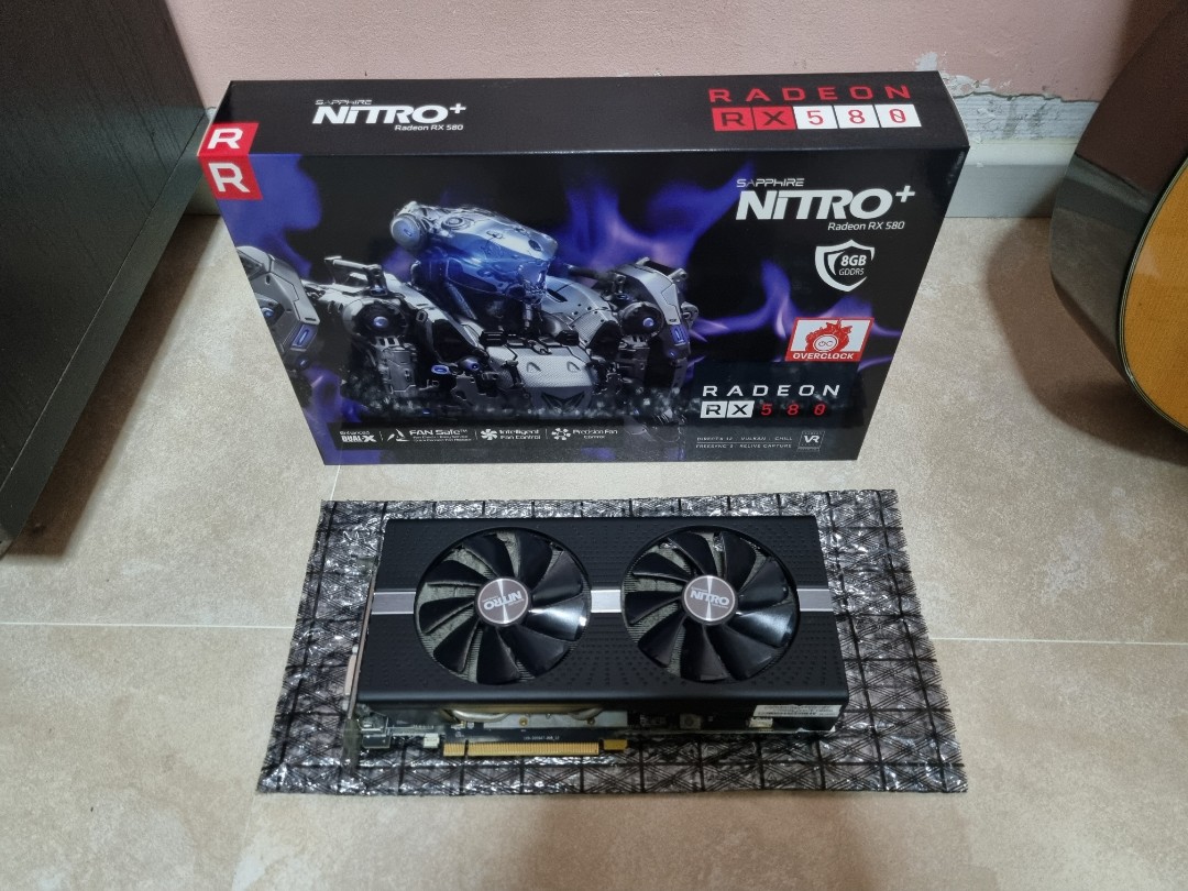 SAPPHIRE NITRO+ RX580 8GB VRAM, Computers & Tech, Parts & Accessories ...
