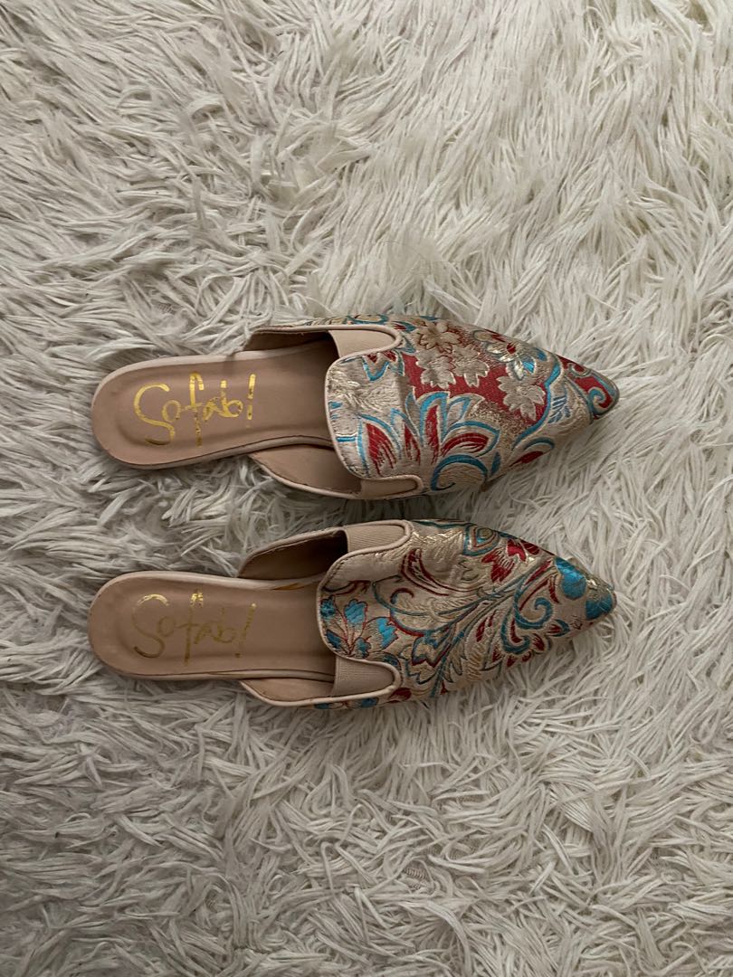 So Fab Paisley Mules, Women's Fashion, Footwear, Flats & Sandals on ...