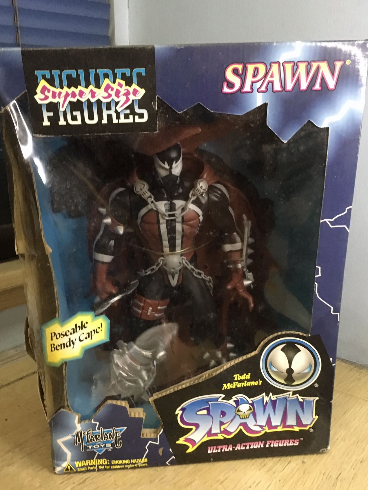 SPAWN SUPER SIZE 12" ACTION FIGURE WITH BENDY CAPE, Hobbies & Toys ...