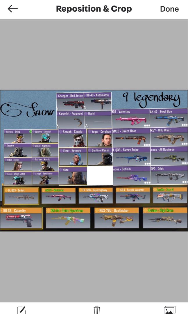 Stacked Codm Acc ( 9 legendary ), Video Gaming, Gaming Accessories ...