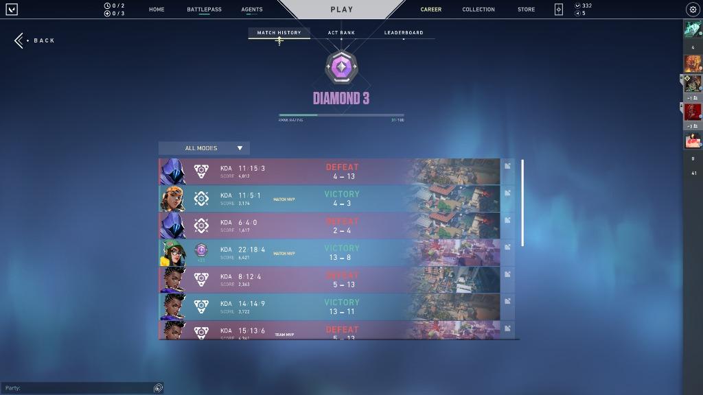 Stacked Valorant Account Diamond 3 (Ruin Dagger, Ruination, Origin ...