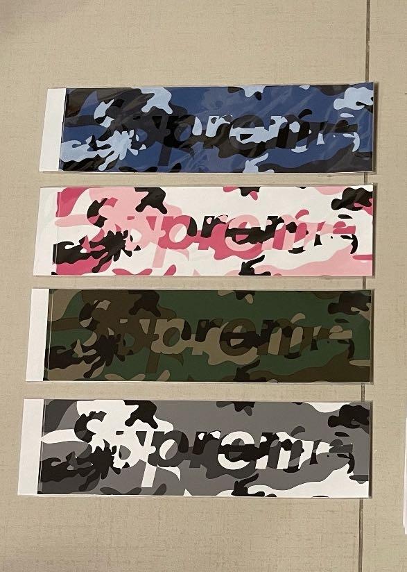 Supreme Camo Box Logo Sticker set, 其他, 其他 - Carousell
