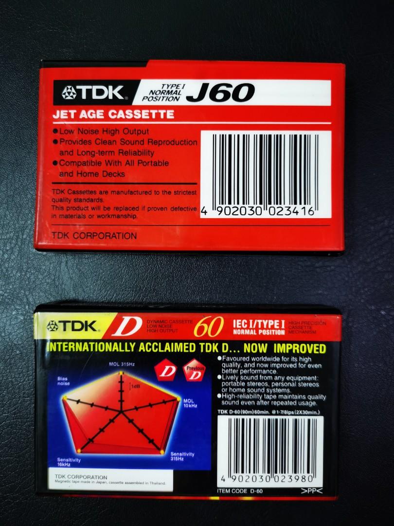 TDK J/D 60 Kaset /Cassette Tape, Hobbies & Toys, Music & Media, CDs & DVDs on Carousell