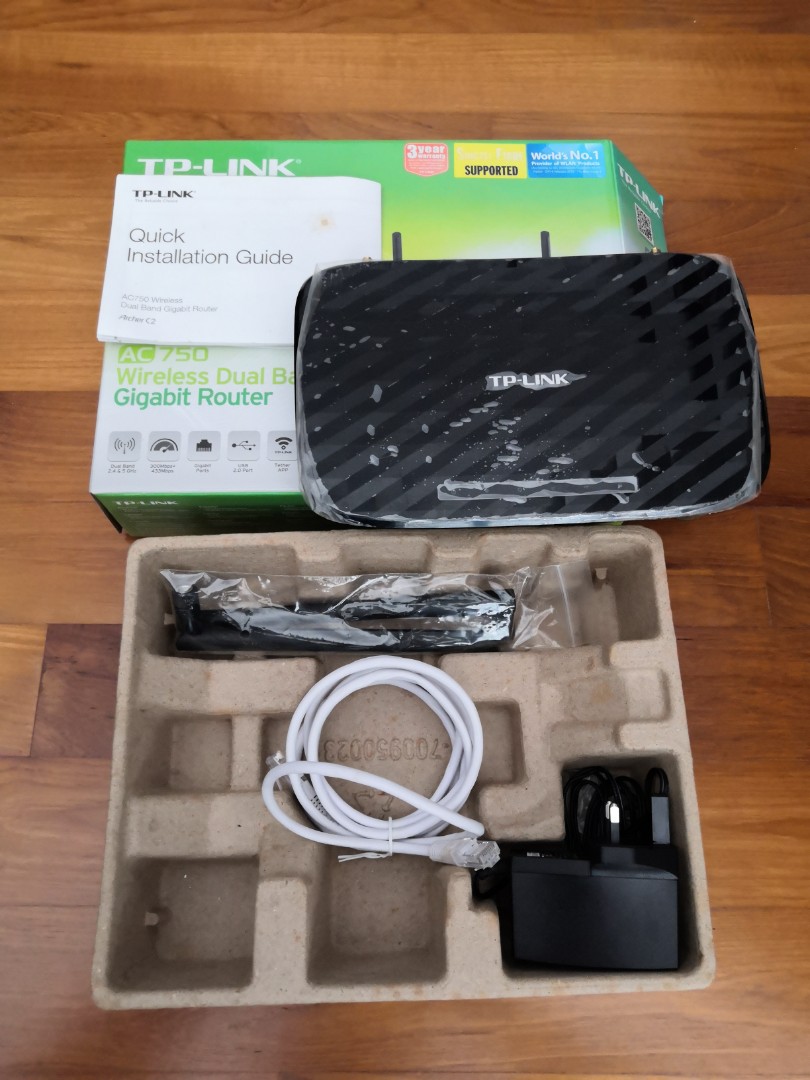 TP-Link Archer C2 AC750 Wireless Dual Band Gigabit Router, Computers ...