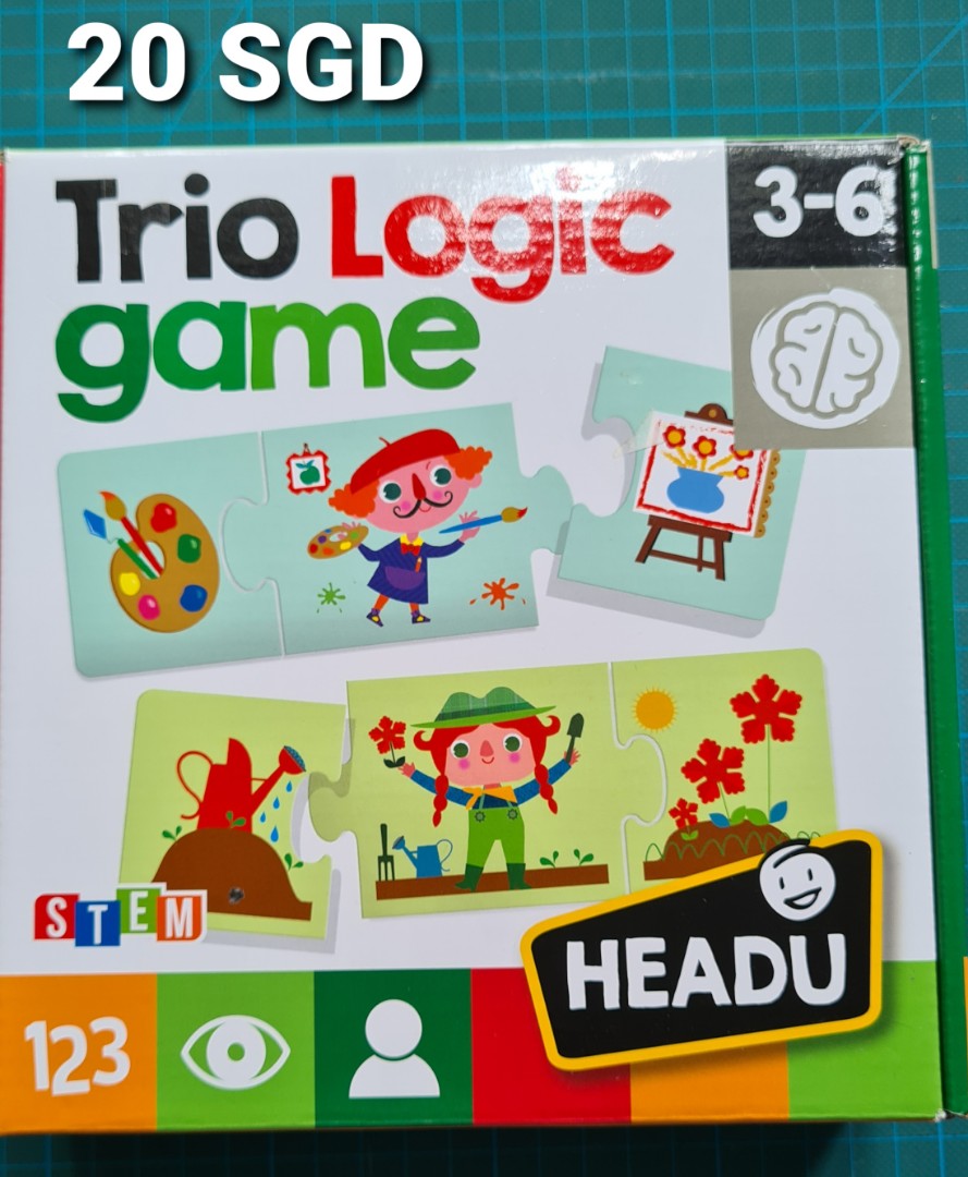 TRIO LOGIC GAME for toddlers, Hobbies & Toys, Toys & Games on Carousell