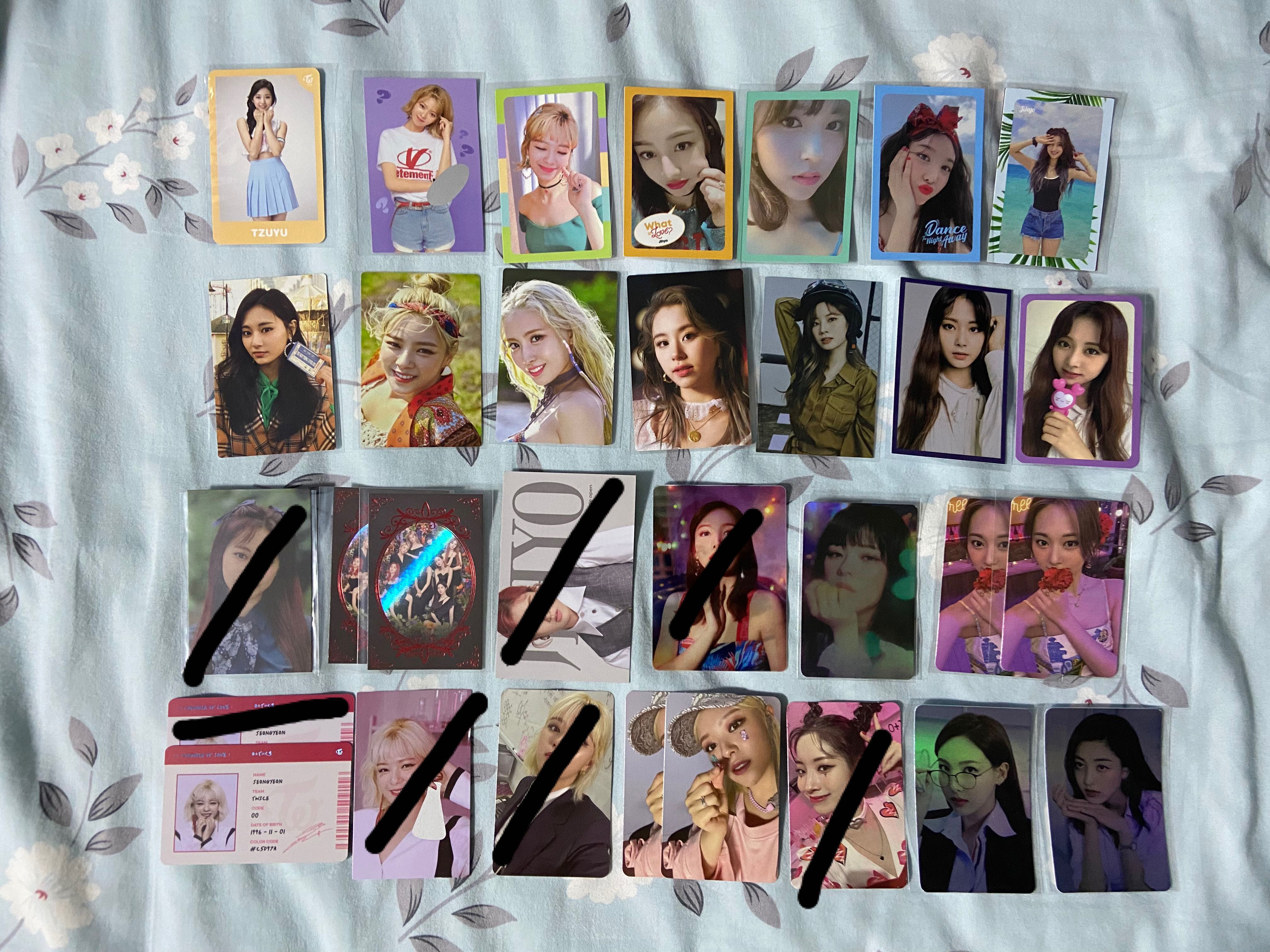Twice Photocards: Formula of Love, Taste of Love, Eyes Wide Open, WIAD, More & More, The Year of ...