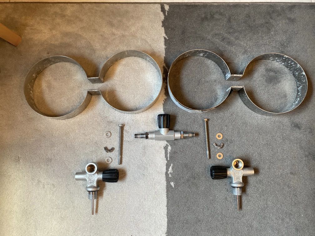 Twin / doubles manifold dive tank parts, Sports Equipment, Other Sports ...