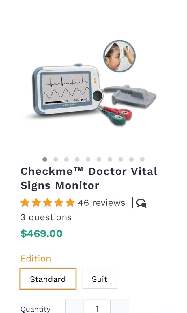 VIATOM Wellue Checkme Pro Health Monitor - Heart Monitor, Upper Arm ...