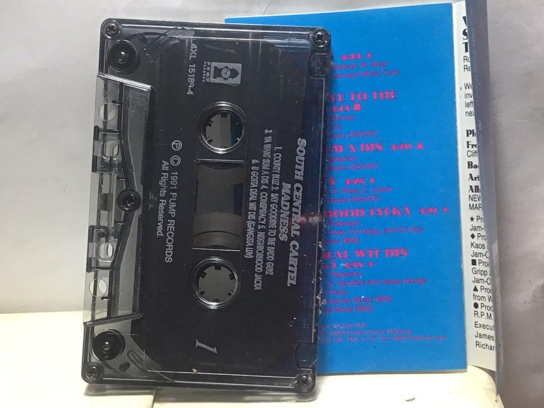 VINTAGE CASSETTE TAPE South Central Cartel- Madness OOP KASET Anubis ...