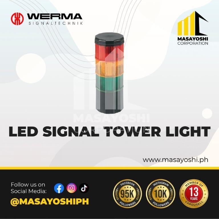 Werma LED Signal Tower Light CST60 LED Permanent Red and Green | Model# 696.019.75 | Signal ...