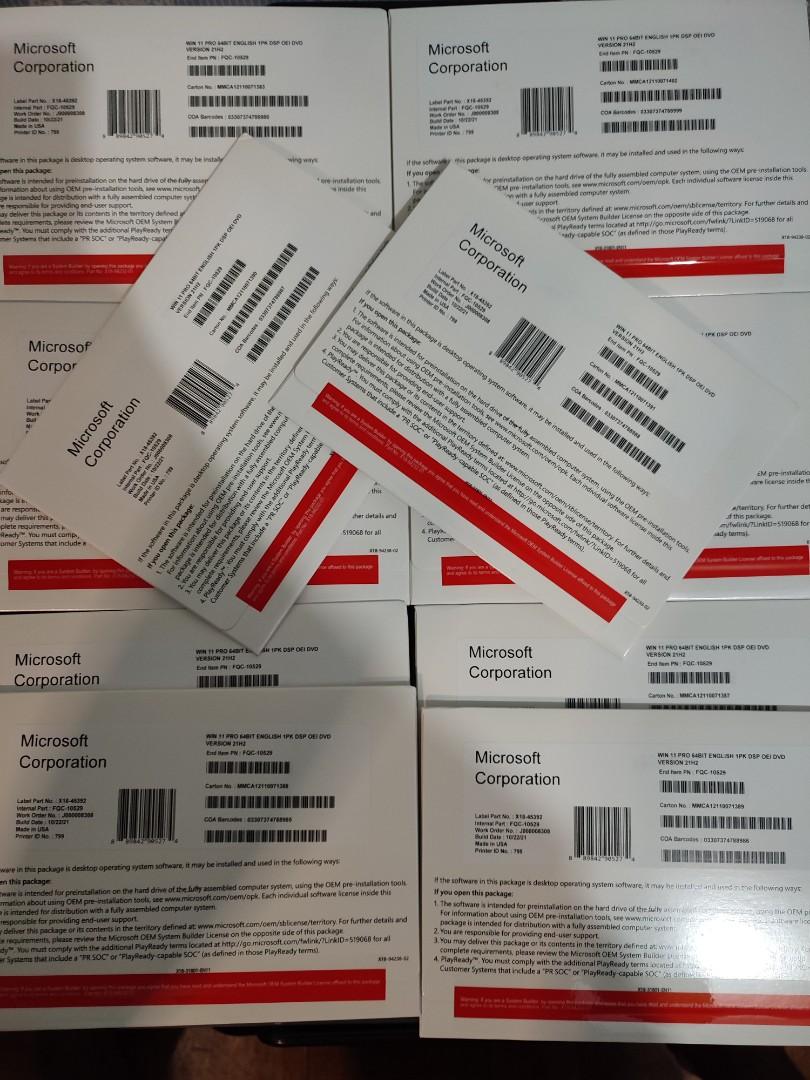 Windows 11 PRO, Computers & Tech, Parts & Accessories, Software on ...