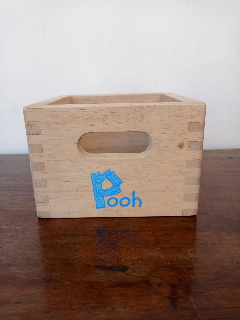 Winnie the Pooh Wooden Box, Furniture & Home Living, Home Improvement ...