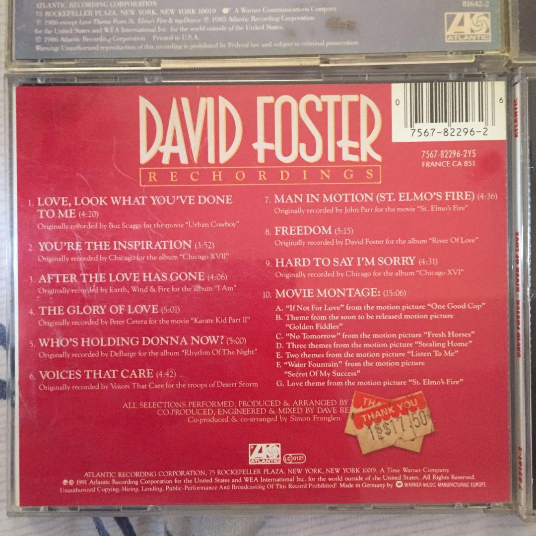 4 x David Foster CDs RARE, Hobbies & Toys, Music & Media, CDs & DVDs on ...