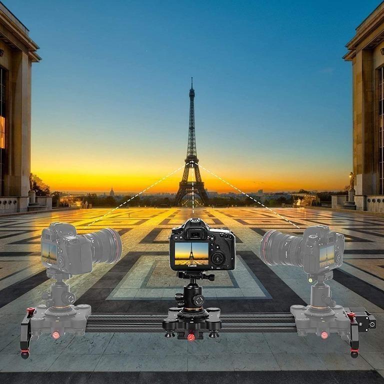 [ INSTOCK ] GVM Motorized Camera Slider, 31" Carbon Fiber Dolly Rail ...