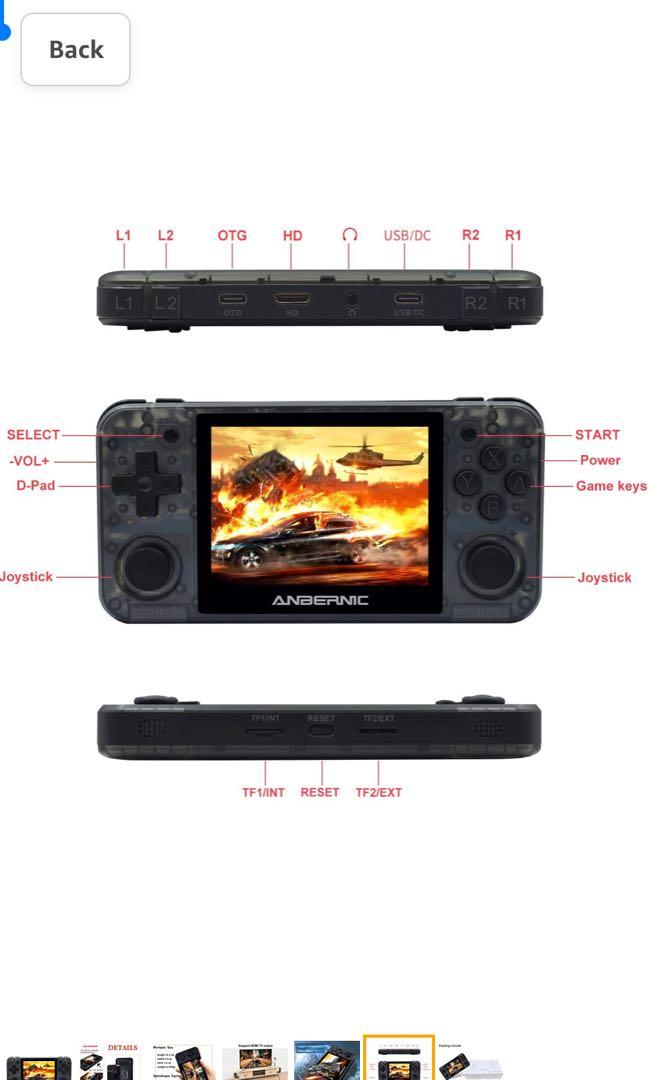 Anbernic RG350P Handheld Game Console , 3.5 Inch IPS Screen Retro ...