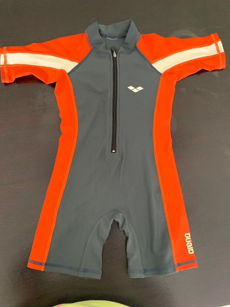 Arena Swimsuit + free swim coat, Babies & Kids, Babies & Kids Fashion ...