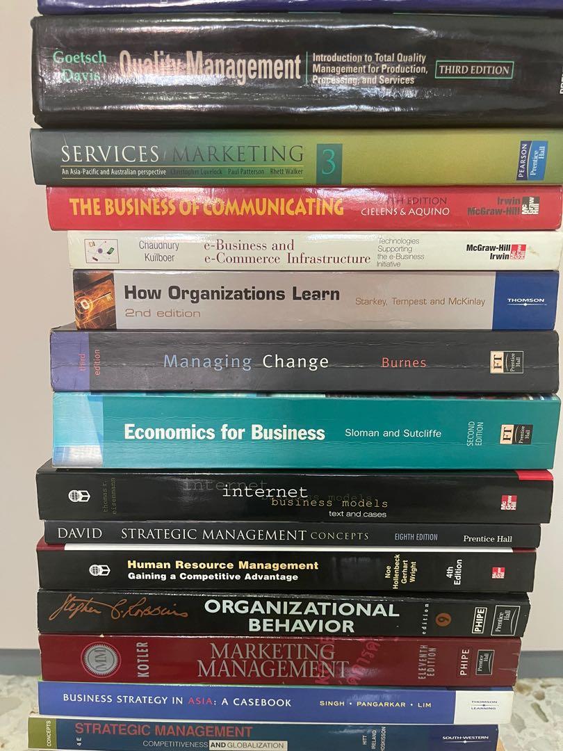 Assorted Textbook for MBA and BEM, Hobbies & Toys, Books & Magazines ...