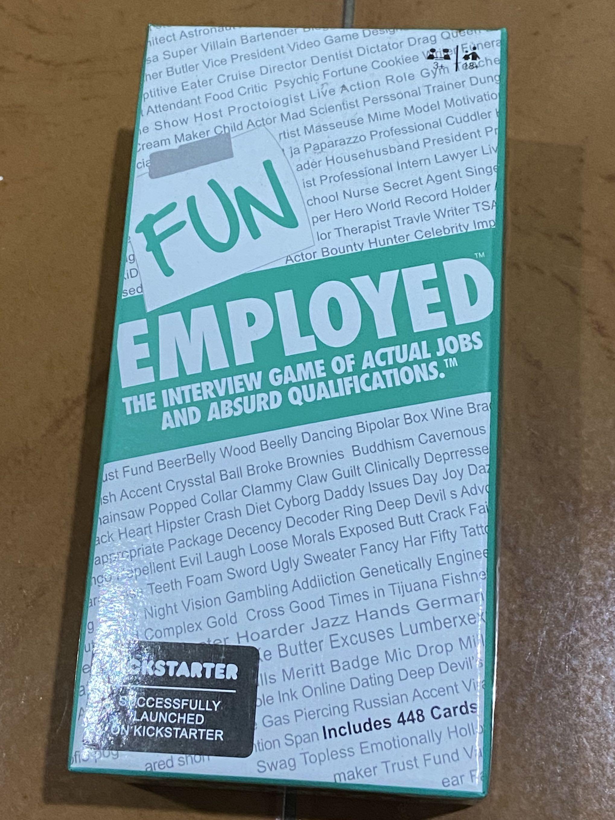 Authentic Funemployed card game, Hobbies & Toys, Toys & Games on Carousell