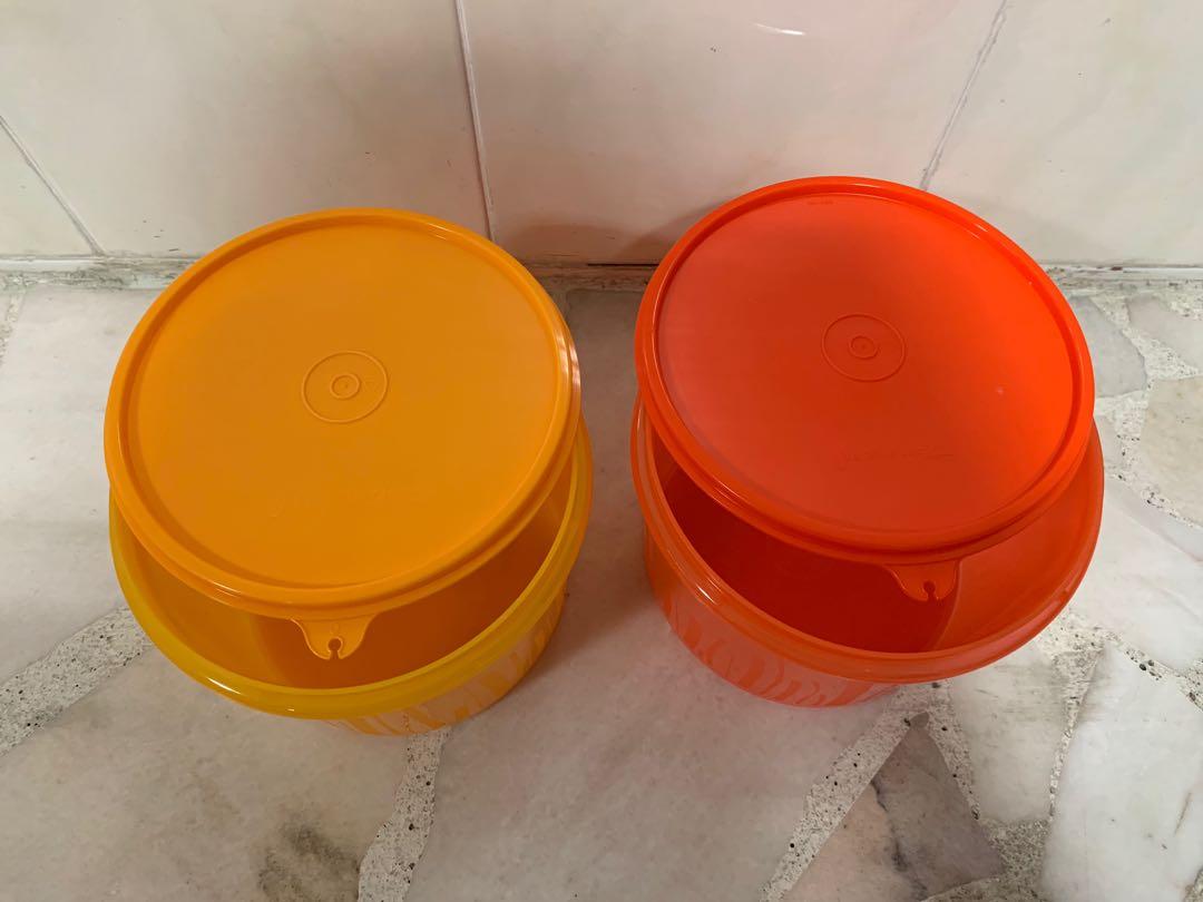 Authentic Tupperware Snack & Stack Container 1.7 Litre, Furniture ...