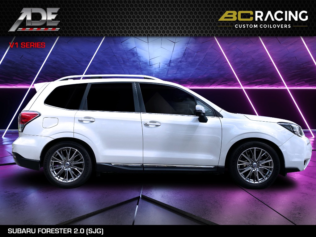 BC RACING V1 SERIES COILOVER ON SUBARU FORESTER 2.0 (SJG), Car Accessories, Accessories on Carousell