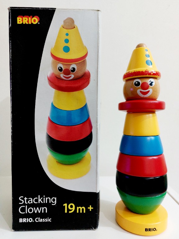 BRIO - Stacking Clown Wooden Toy, Hobbies & Toys, Toys & Games on Carousell