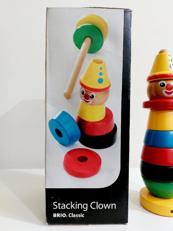 BRIO - Stacking Clown Wooden Toy, Hobbies & Toys, Toys & Games on Carousell