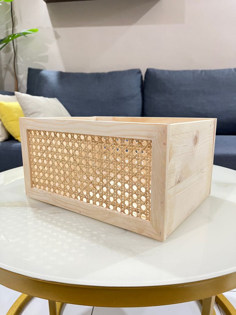Cane Storage Box/ Organizer, Furniture & Home Living, Home Decor, Vases ...