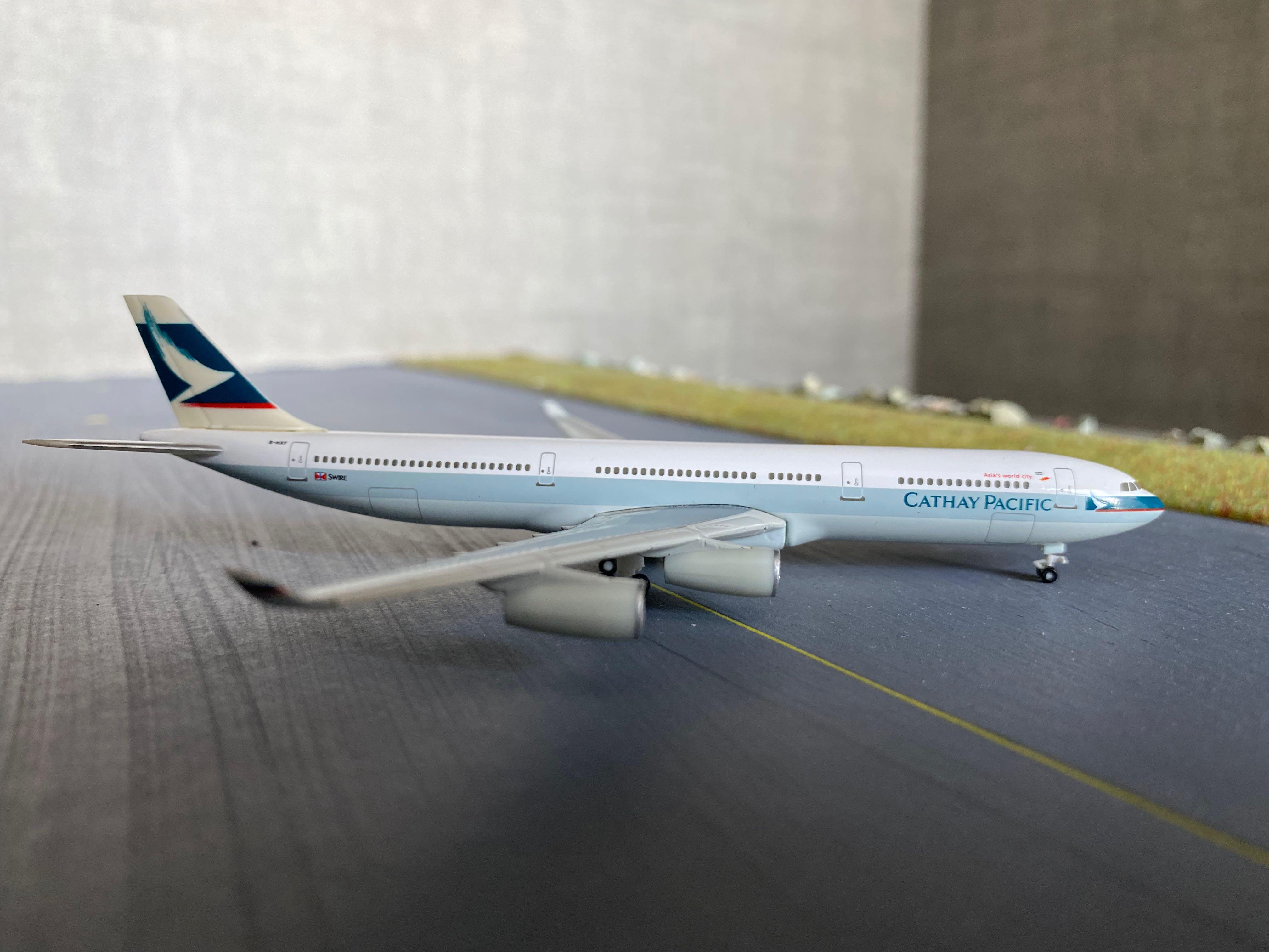 1:500 Cathay pacific A340-300 old livery, Hobbies & Toys, Toys & Games ...