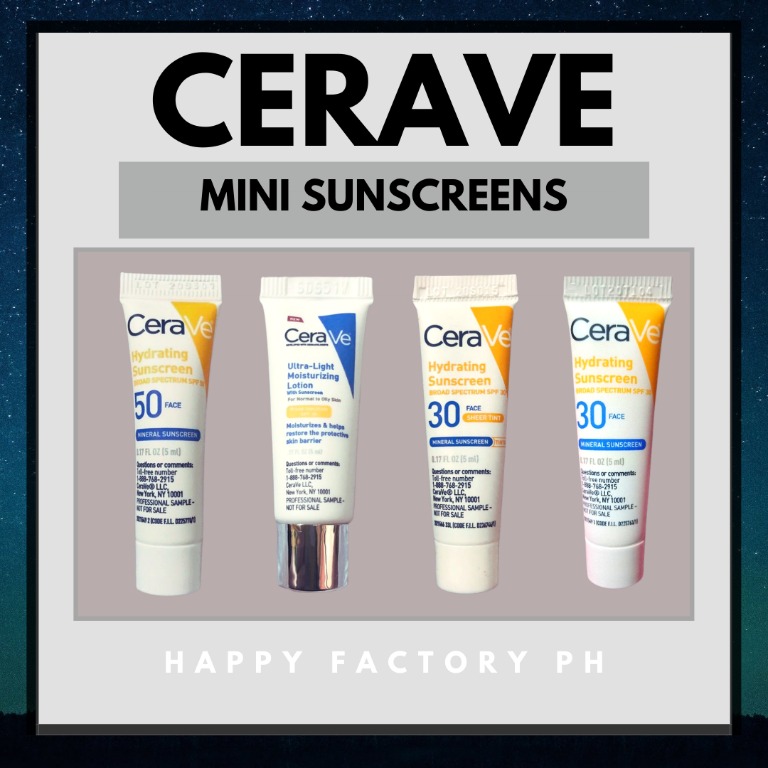Cerave Mini Sunscreens, Beauty & Personal Care, Face, Face Care on ...