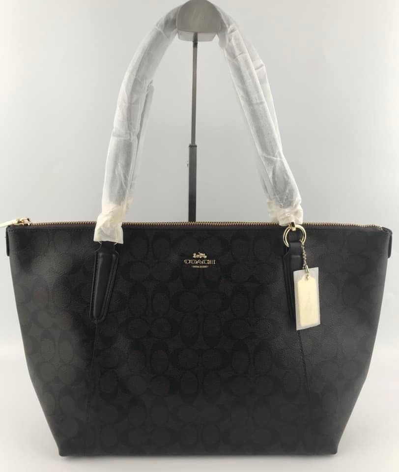 Coach Ava Tote in Signature Canvas, Women's Fashion, Bags & Wallets ...