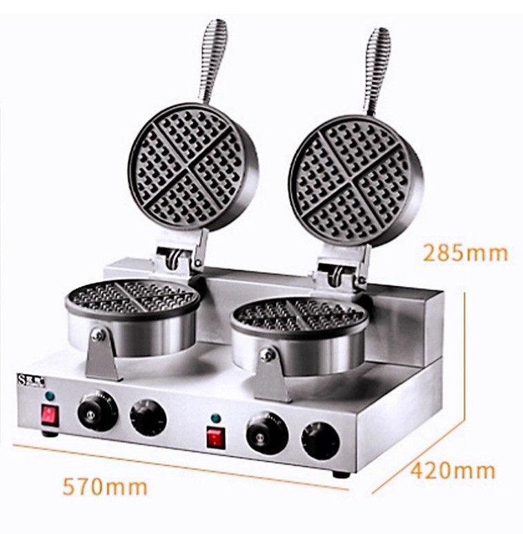 COMMERCIAL ELECTRIC WAFFLE MAKER / STAINLESS STEEL WAFFLE MACHINE ...