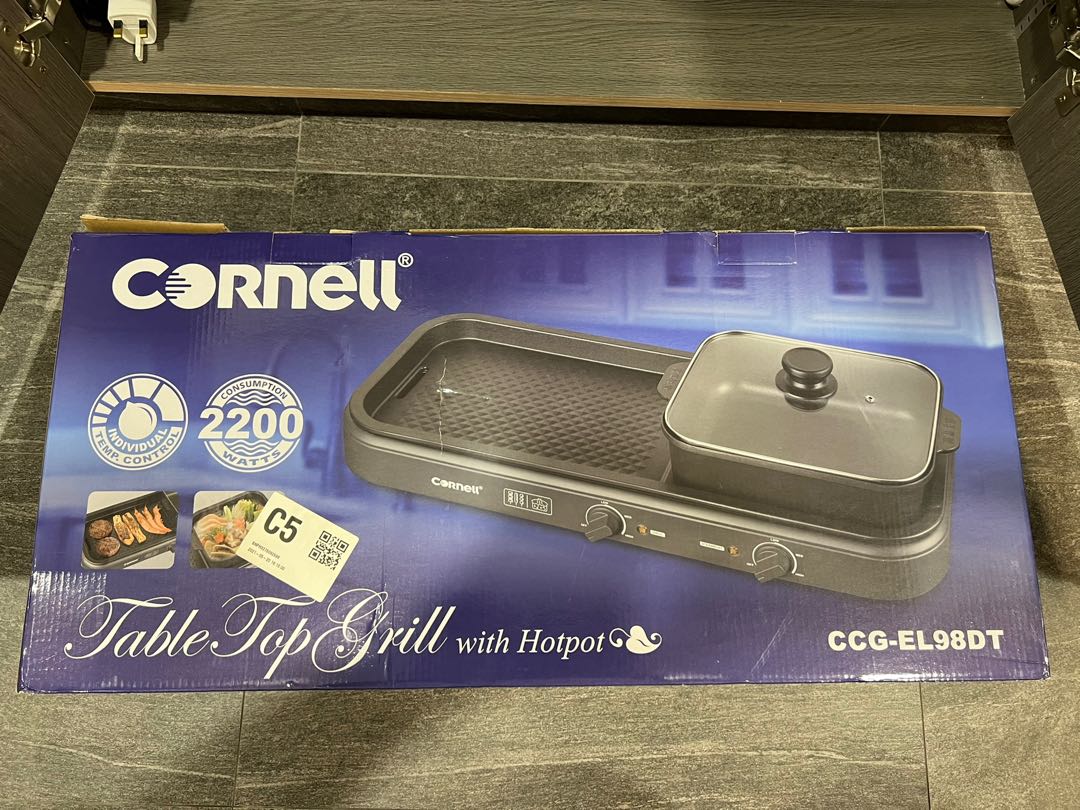 Cornell table top grill with hotpot, Furniture & Home Living ...