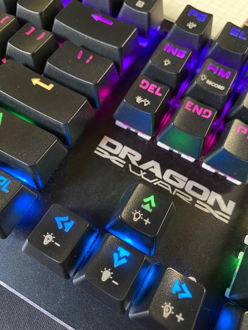 DRAGONWAR TRICERATOPS FULL RGB WIRED MECHANICAL KEYBOARD ( BLUE ...