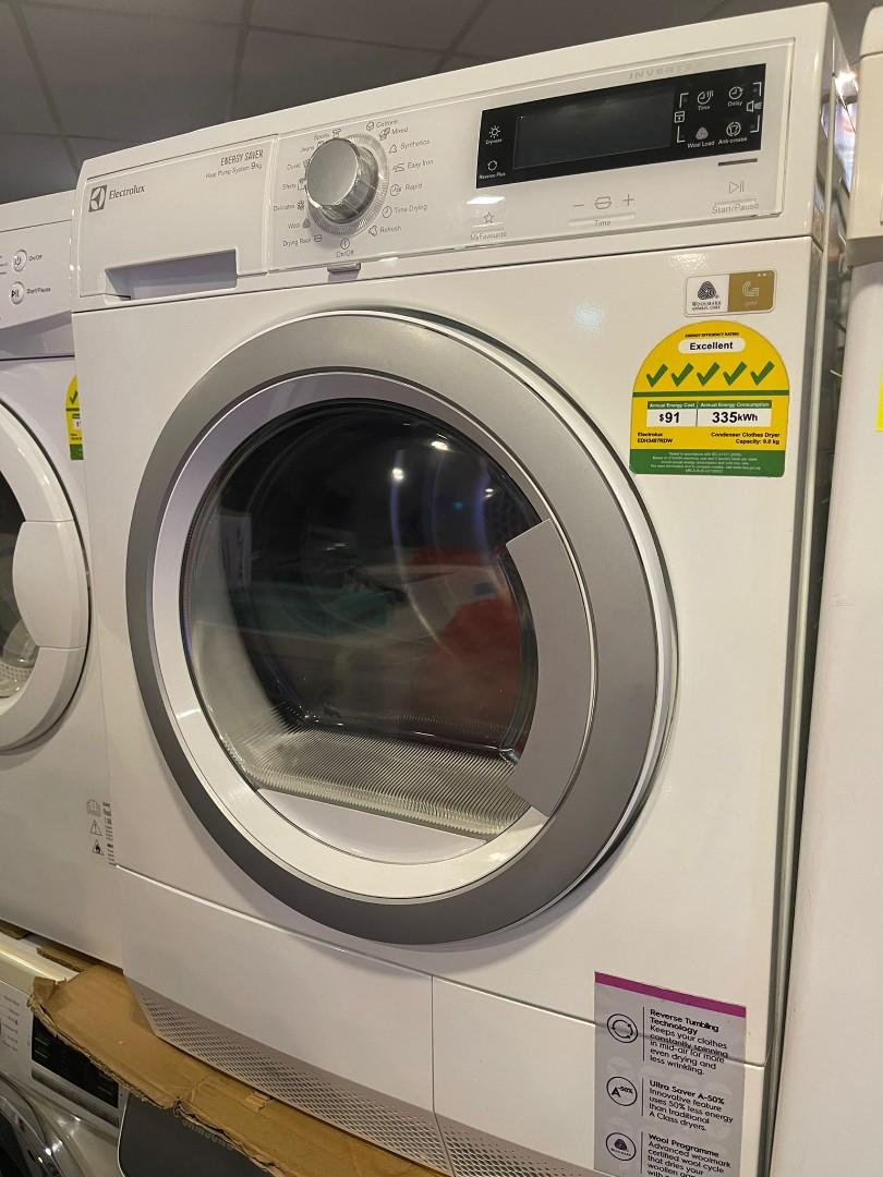 Electrolux EDH3497RDW Condenser Dryer (9Kg), TV & Home Appliances ...