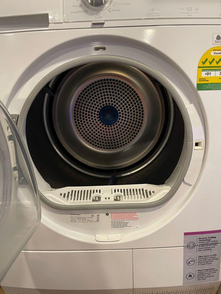 Electrolux EDH3497RDW Condenser Dryer (9Kg), TV & Home Appliances ...