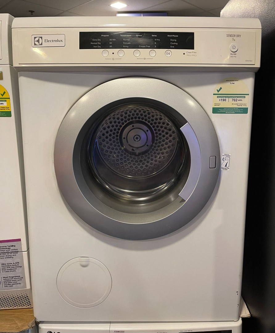 Electrolux EDV-705HQ Front Loading 220 Volt Electric Dryer 7Kg, TV ...