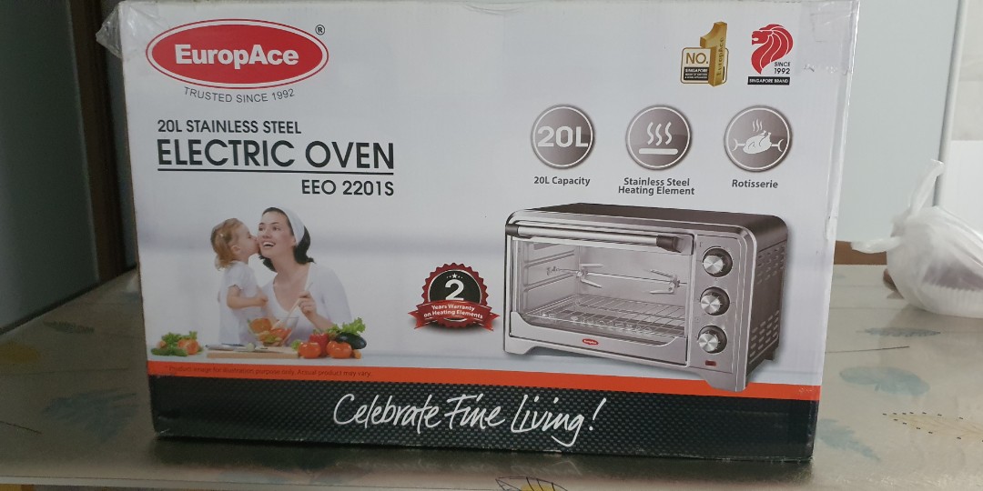 EuropAce Oven 20L, TV & Home Appliances, Kitchen Appliances, Ovens ...