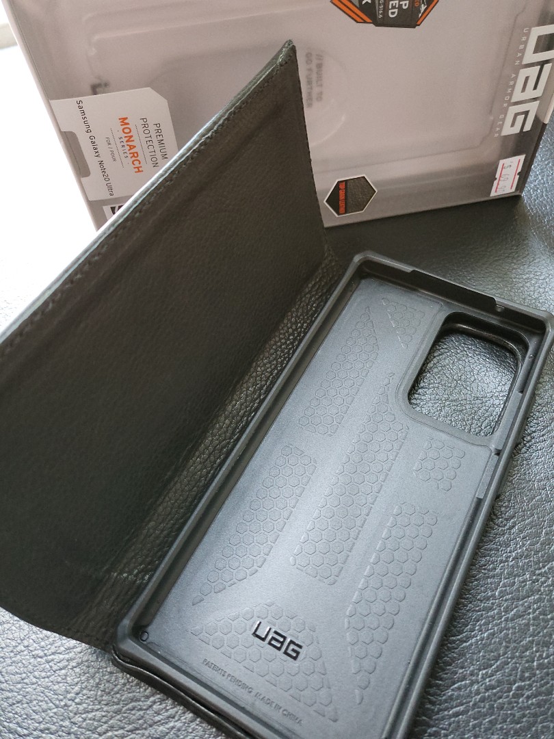 Galaxy Note 20 Ultra UAG Monarch with Custom Leather Book Cover, Mobile ...