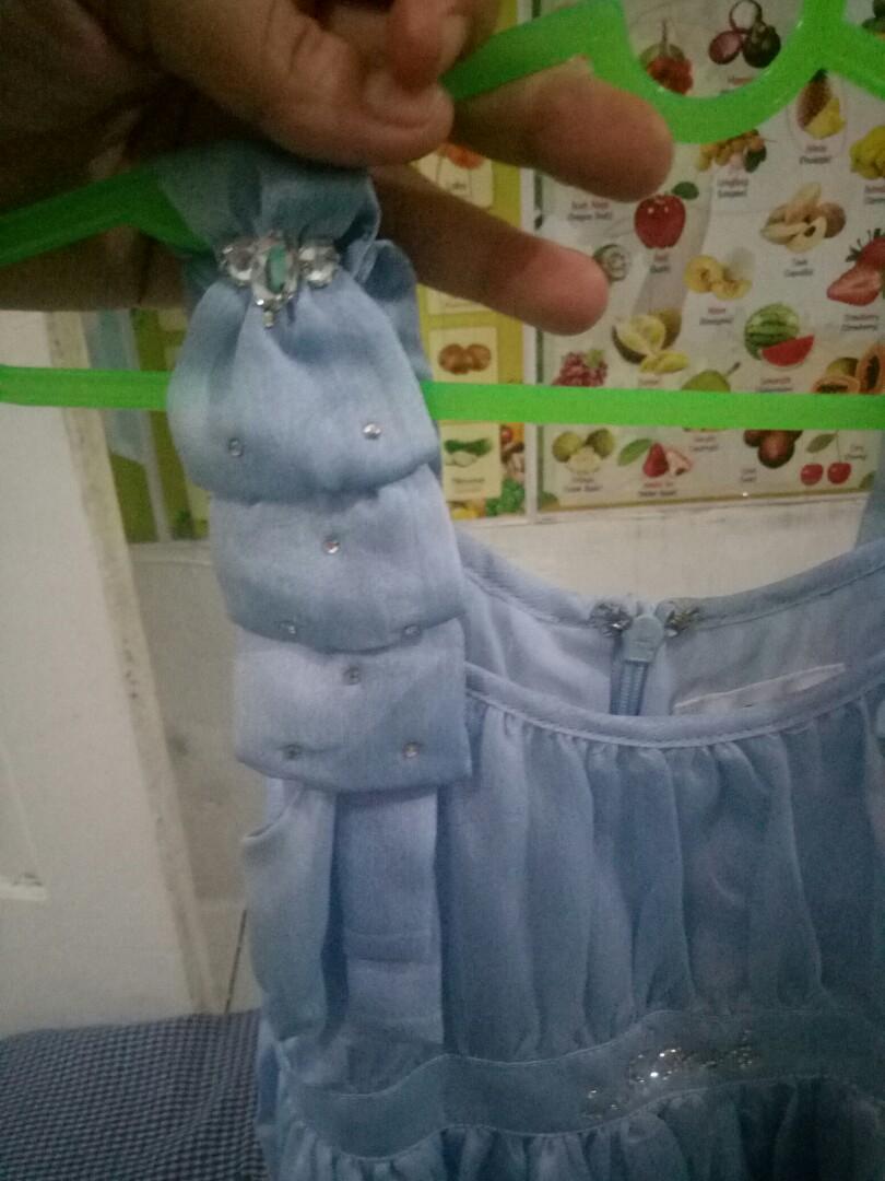 Gaun gradasi warna biru size 100, Bayi & Anak, Baju Anak Perempuan, 1 ...
