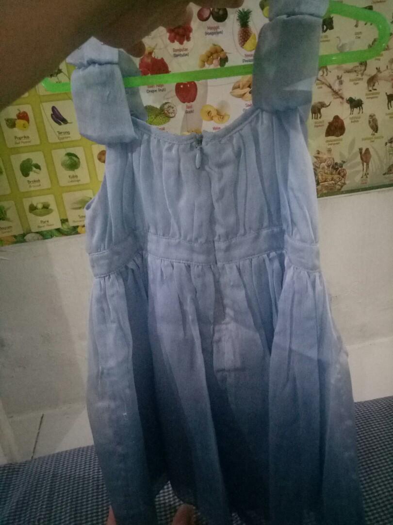 Gaun gradasi warna biru size 100, Bayi & Anak, Baju Anak Perempuan, 1 ...