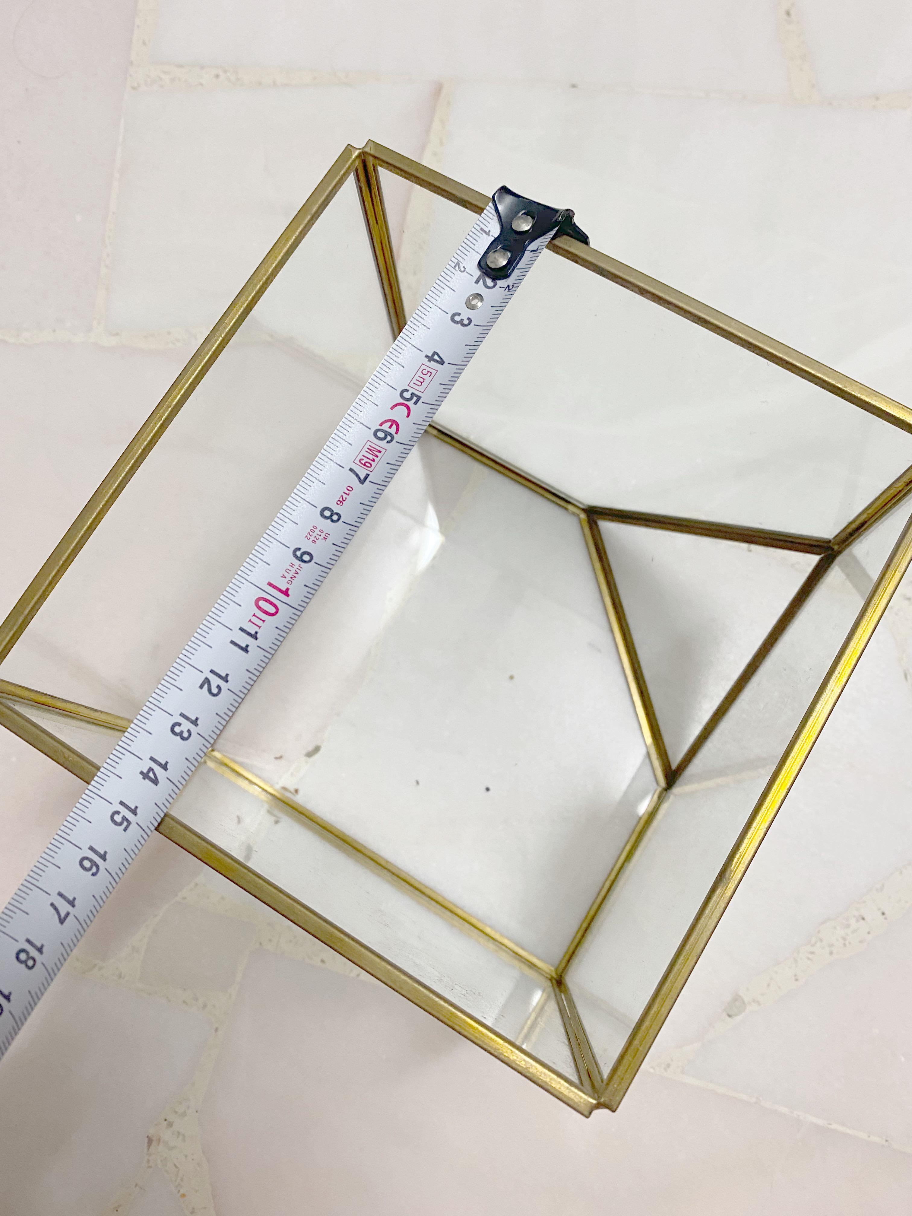 Gold frame Glass Box , Furniture & Home Living, Home Decor, Other Home ...